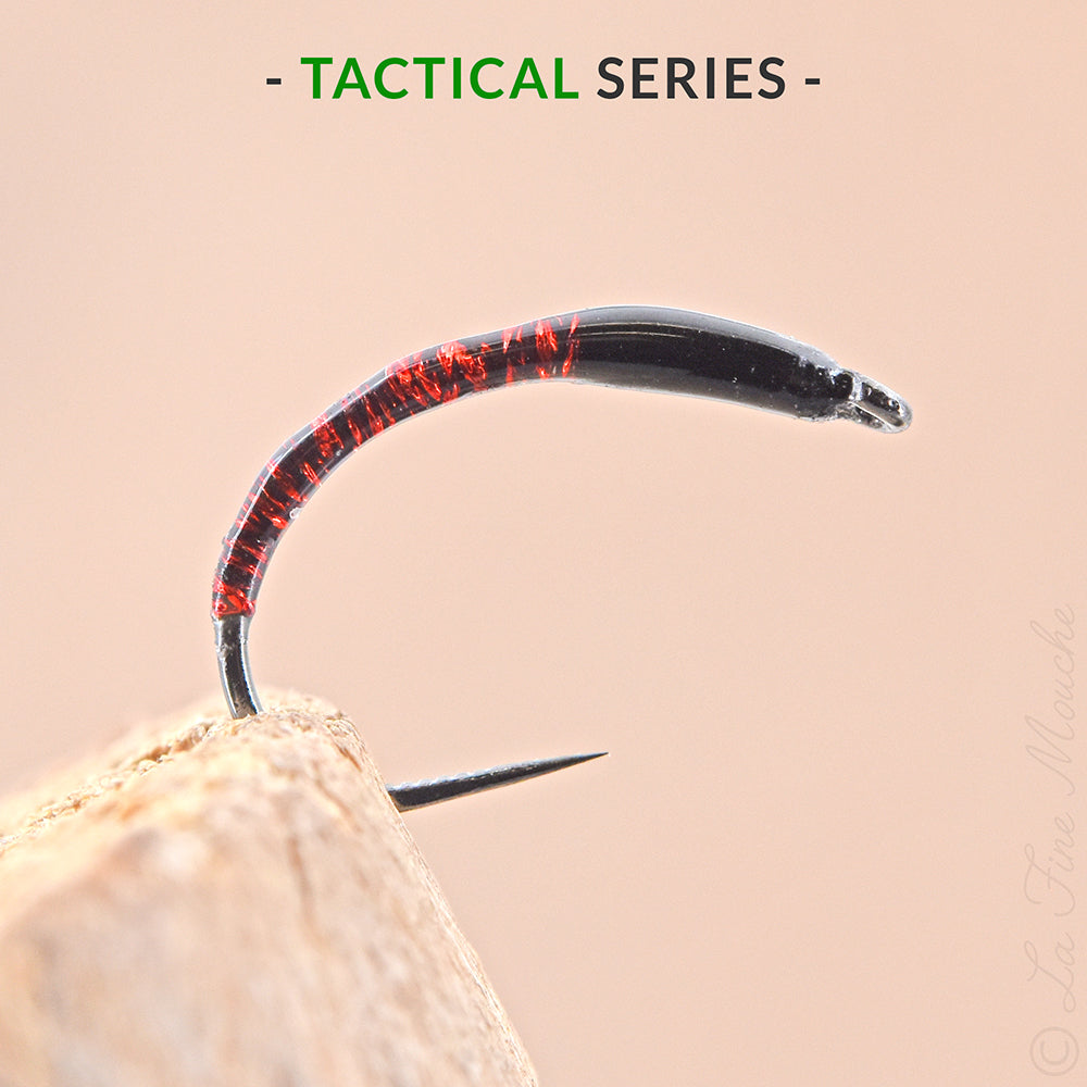 Nano Buzzer Red - Tactical Series Stillwater Chironomid Fly – La Fine ...