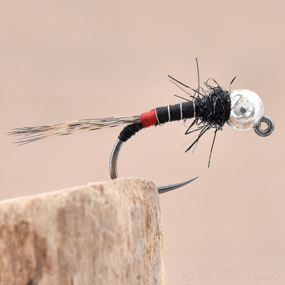 Jig Nymph Red Butt - Silver Bead Fly - La Fine Mouche