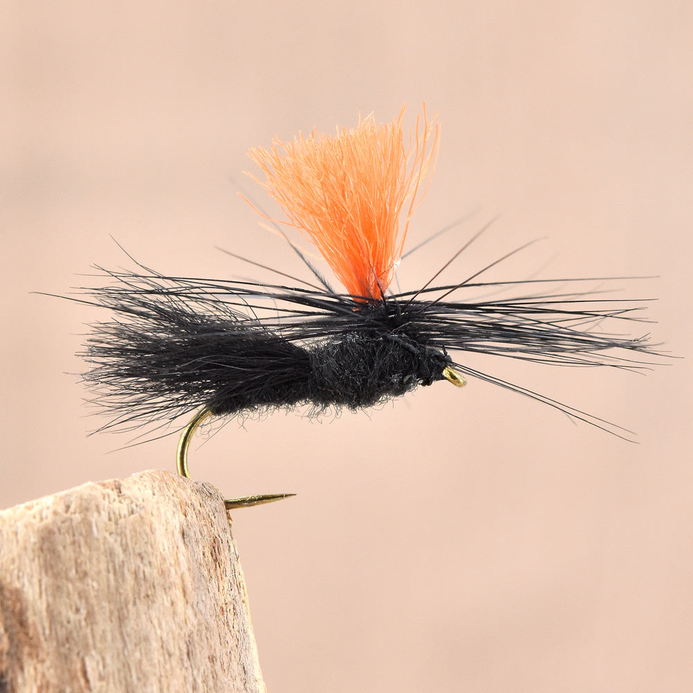 Dry Fly - High Vision Parachute Caddis Black – La Fine Mouche