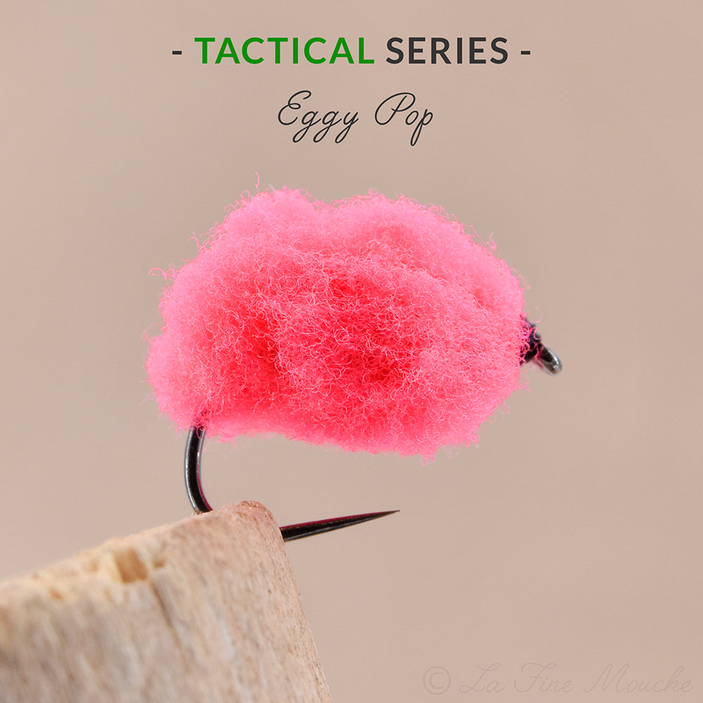 Eggstasy Fly "Eggy Pop" Fluorescent Red on Hanák H270BL Hook – La Fine ...